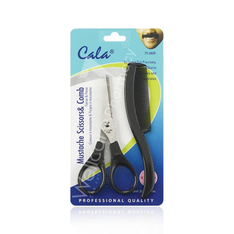 Cala Mustache Scissors And Comb – Wellcare Pharmacy