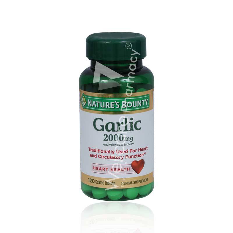 Nature's Bounty Garlic 2000Mg Capsules 120'S – Wellcare Pharmacy