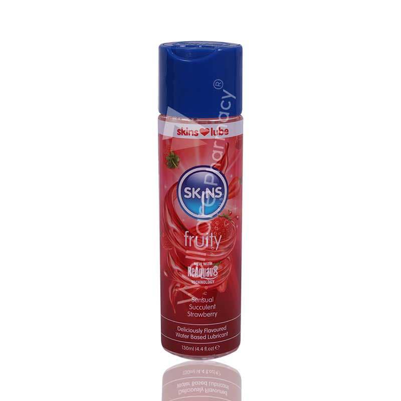 Skins Strawberry Water Based Lubricant 130Ml – Wellcare Pharmacy