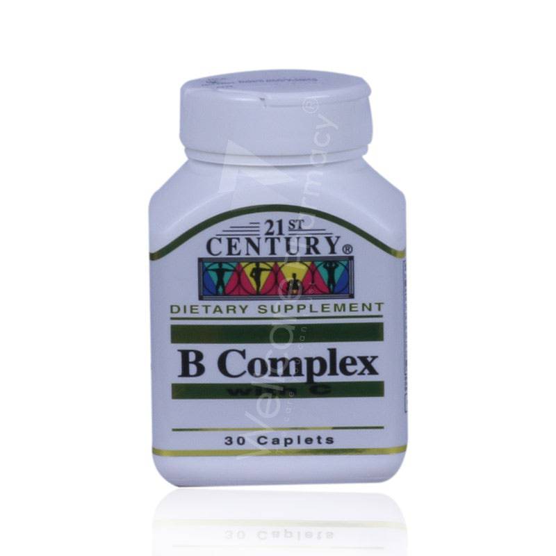 21St Century B Complex With Vitamin C Caplets 30'S – Wellcare Pharmacy