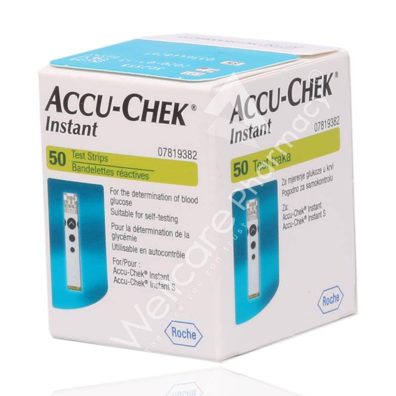 Accu Chek Instant Test Strips 50'S – Wellcare Pharmacy