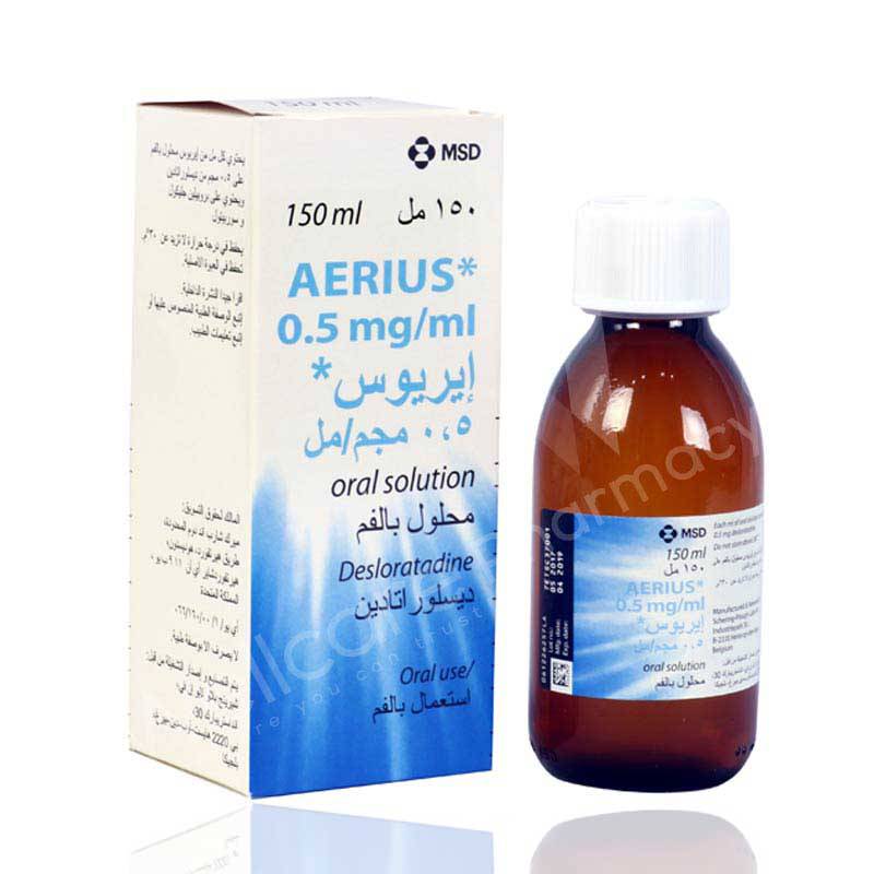 Aerius 0.5Mg/Ml Syrup 150Ml – Wellcare Pharmacy