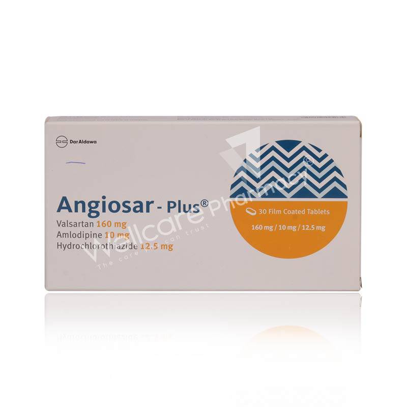 Angiosar-Plus 160/10/12.5Mg Tablets 30'S – Wellcare Pharmacy