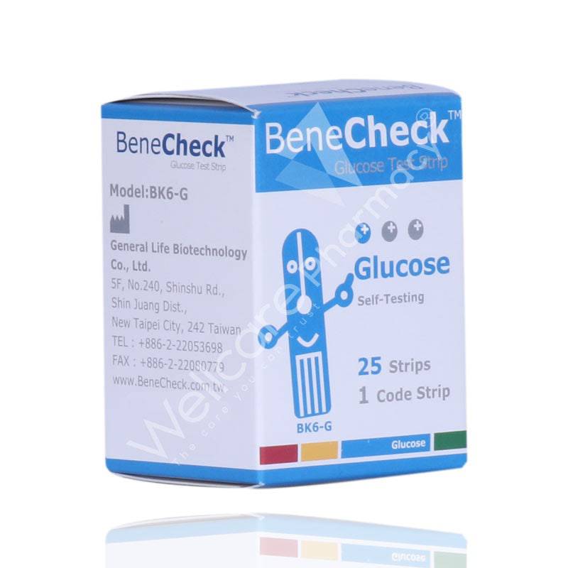 Benecheck Blood Glucose Strip 25'S – Wellcare Pharmacy