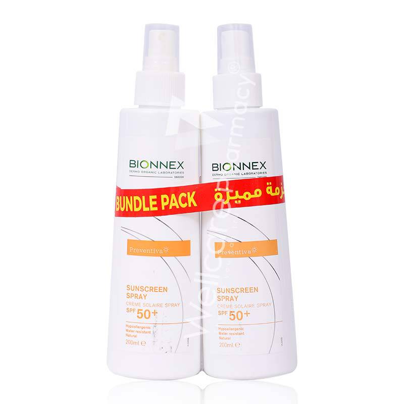 Bionnex Preventiva Sunscreen Spray Spf 50+ 200Ml Value Pack – Wellcare Pharmacy