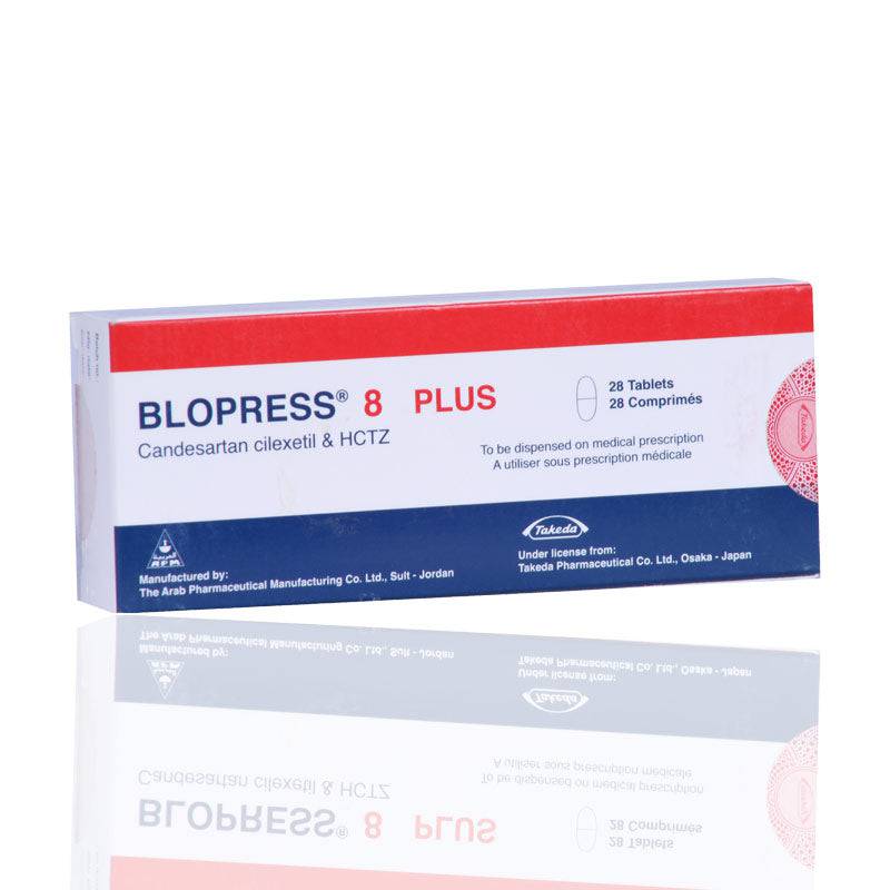 Blopress 8Mg Plus Tablets 28'S – Wellcare Pharmacy