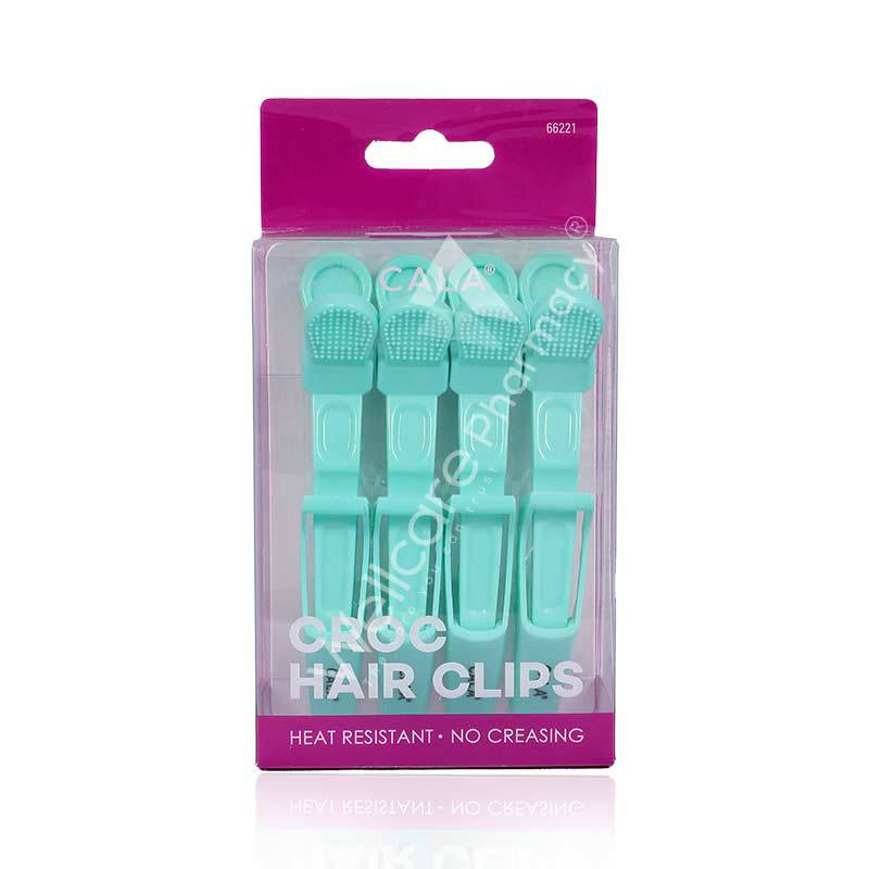 Cala Croc Hair Clip Mint4pc - 66221