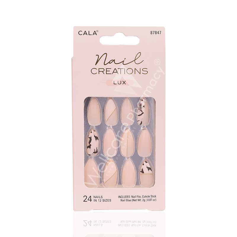 Cala Nail Creations Lux Stiletto Abstract Nail Kit 24pc-87847