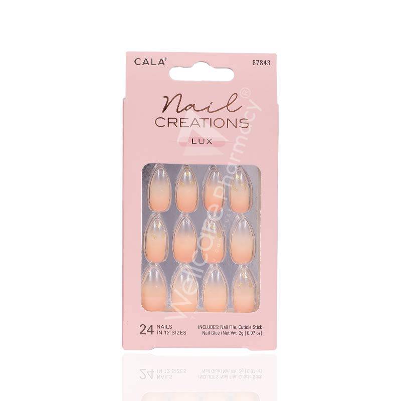 Cala Nail Creations Lux Stiletto Cheetah Nail Kit 24Pc