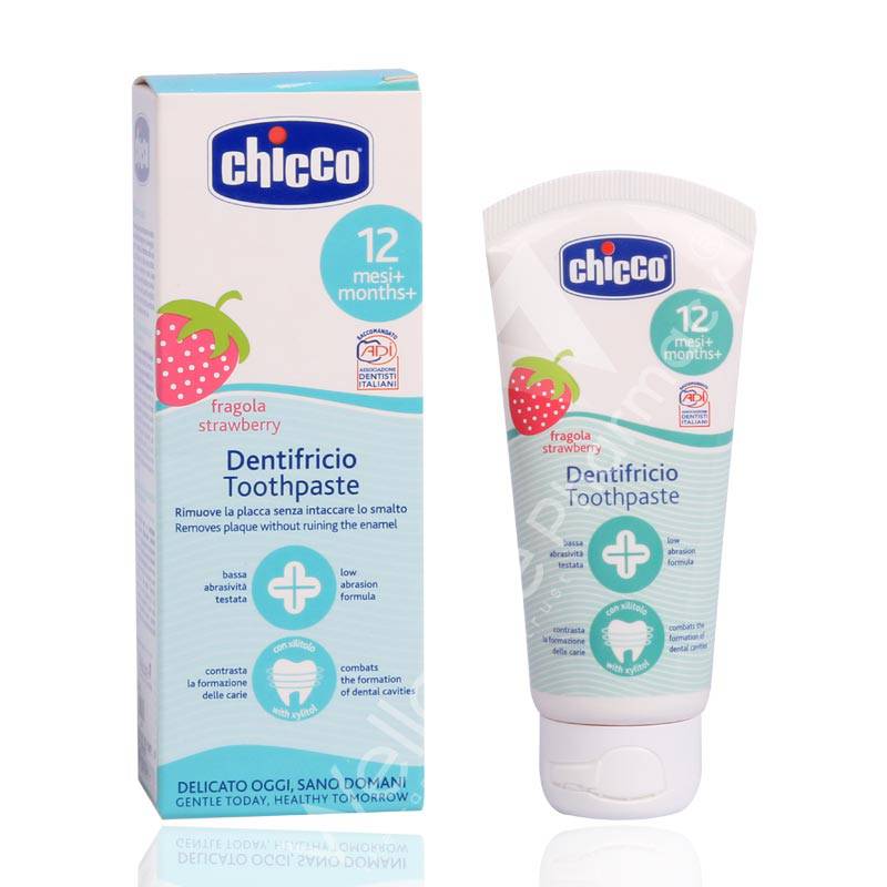 Chicco Child Tooth Paste Strawberry 12Month Plus 50Ml – Wellcare Pharmacy