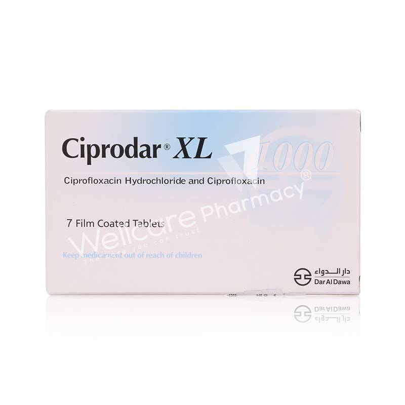 Ciprodar Xl 1000Mg Tablets 7'S – Wellcare Pharmacy