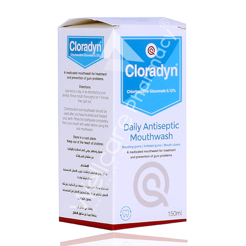 Cloradyn Mouth Wash 150Ml – Wellcare Pharmacy