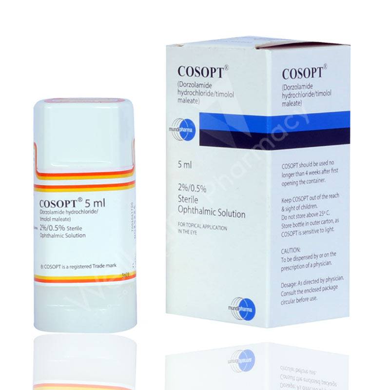 Cosopt 2% Eye Drops 5Ml – Wellcare Pharmacy