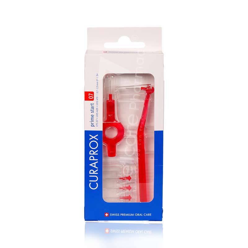 Curaprox Prime Start Cps07 Interdental Brush With Holder – Wellcare ...