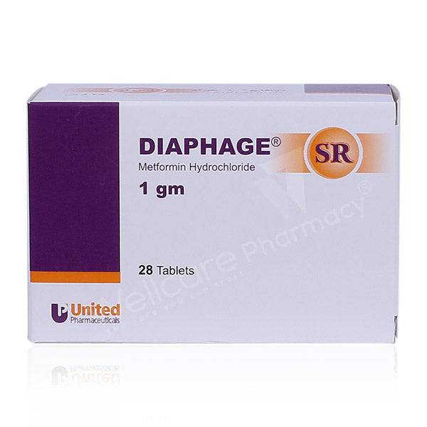 Diaphage 1Gm Sr Tablets 28'S – Wellcare Pharmacy