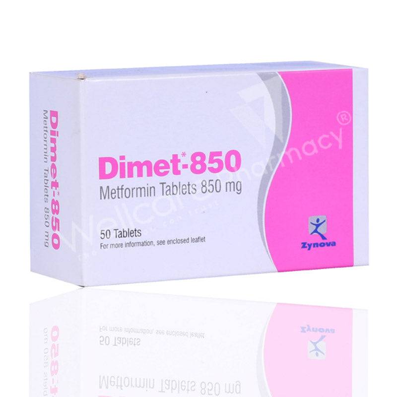 Dimet 850Mg Tablets 50'S – Wellcare Pharmacy