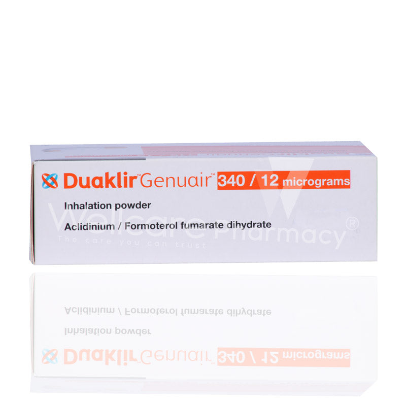 Duaklir Genuair 340/12Mcg Inhalation Powder 60 Doses – Wellcare Pharmacy