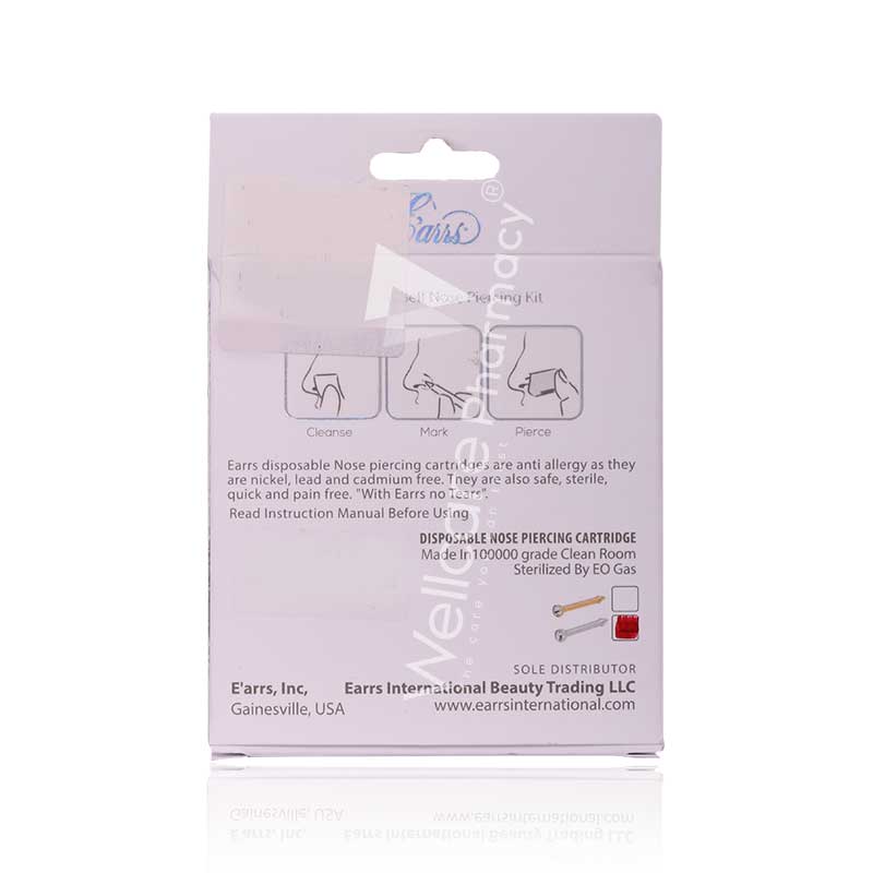 Earrs Epn-201-01-4G 2Mm Crystal Self Nose Piercing Kit Gold