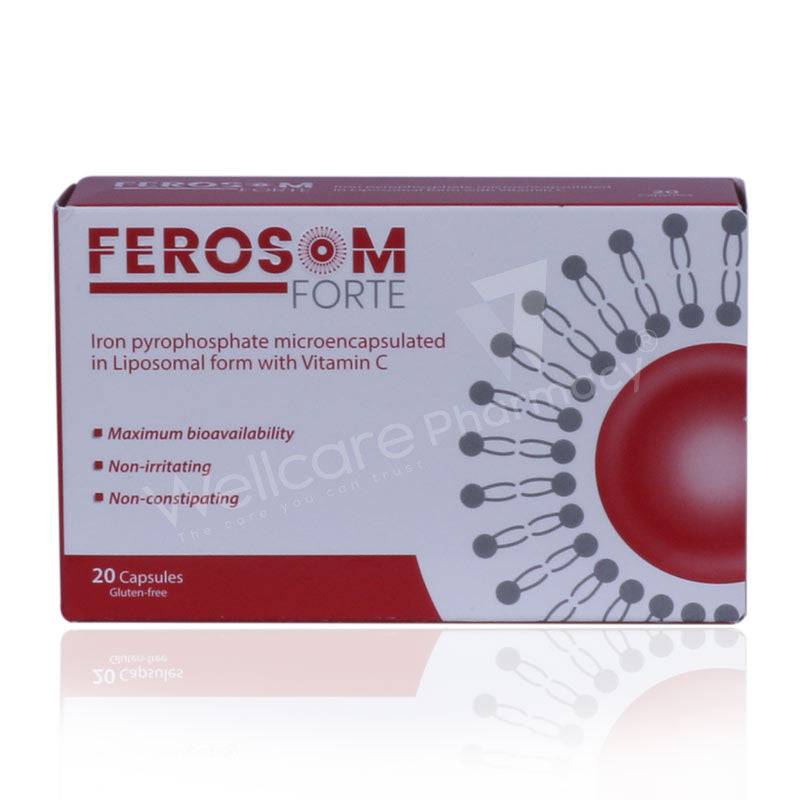Ferosom Forte Capsules 20'S – Wellcare Pharmacy