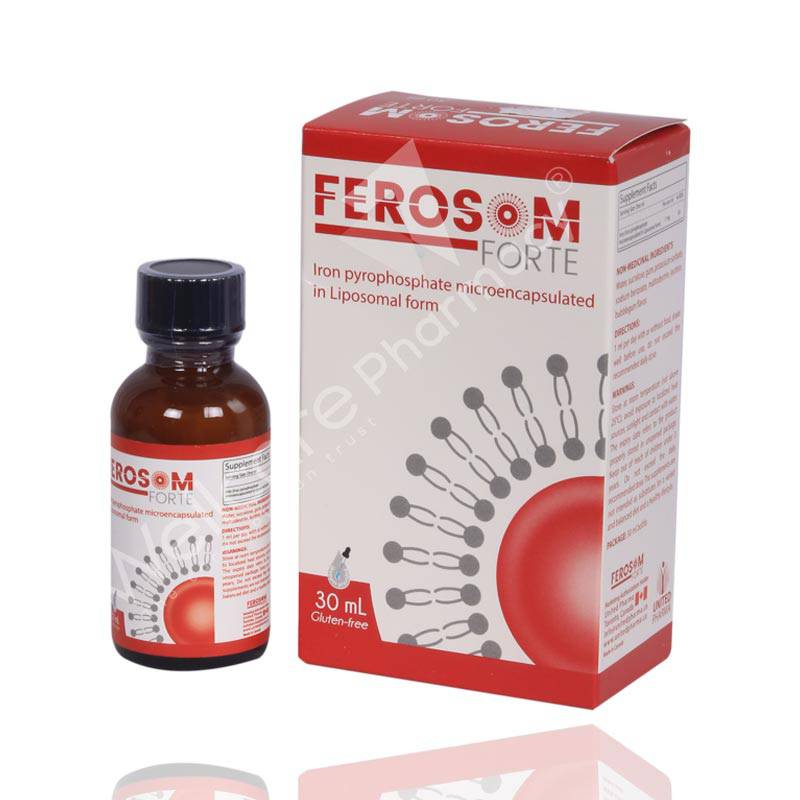 Ferosom Forte Liquid Drops 30Ml – Wellcare Pharmacy