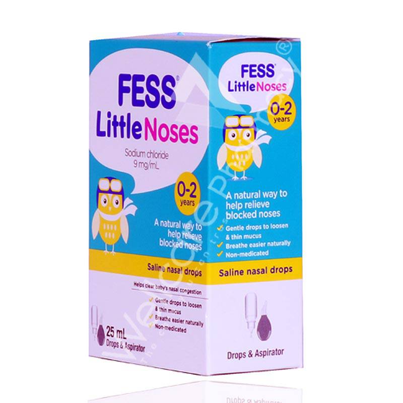 Fess Little Noses Nasal Drops 25Ml And Aspirator – Wellcare Pharmacy