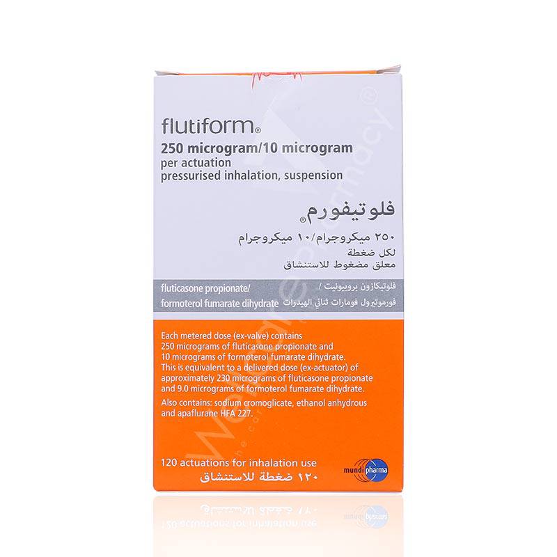 Flutiform 250/10 Mcg Inhaler – Wellcare Pharmacy