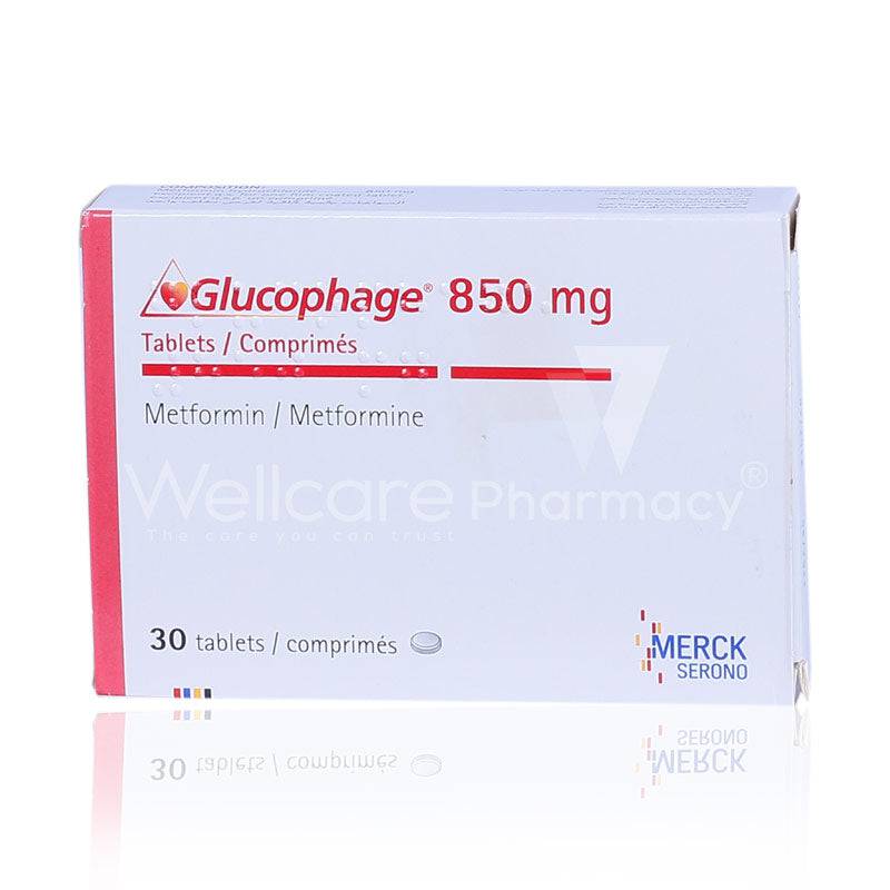 Glucophage 850Mg Tablets 30'S – Wellcare Pharmacy