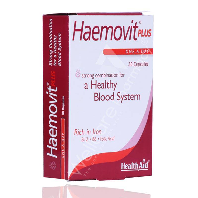 Health Aid Haemovit Plus Capsules 30'S – Wellcare Pharmacy