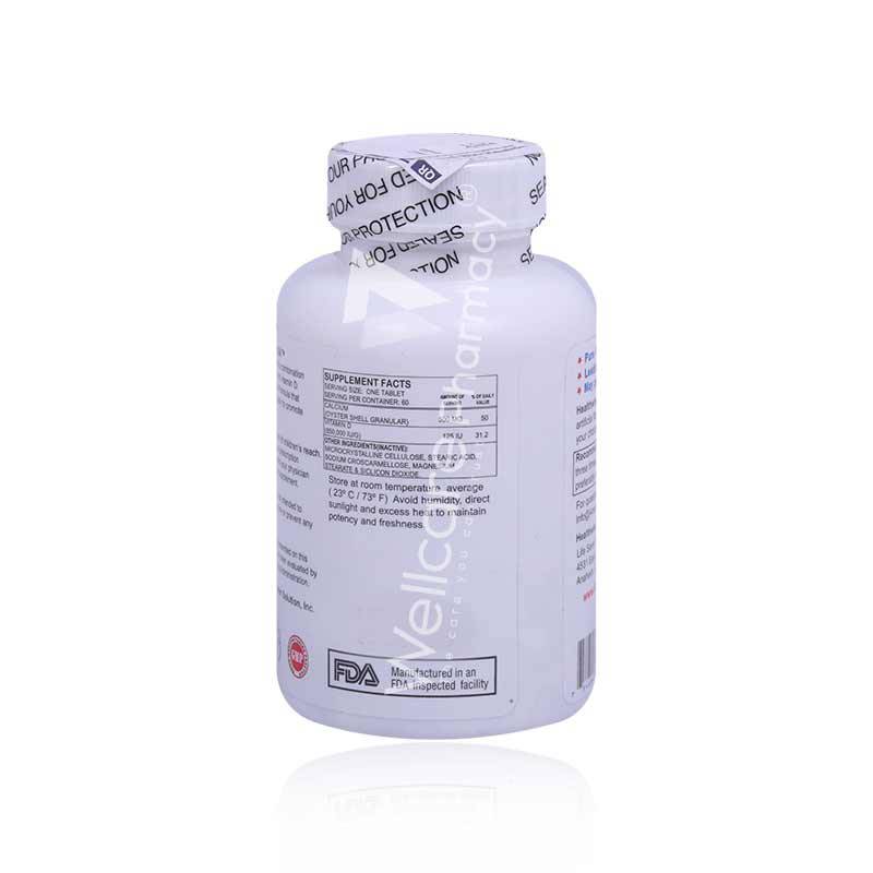 Healthwise Healthy Bones Calcium With Vitamin D Tab 60'S – Wellcare ...