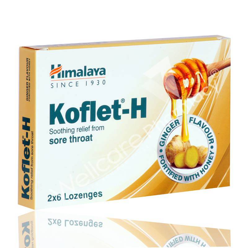 Himalaya Koflet H Ginger Throat Lozenges 12'S – Wellcare Pharmacy
