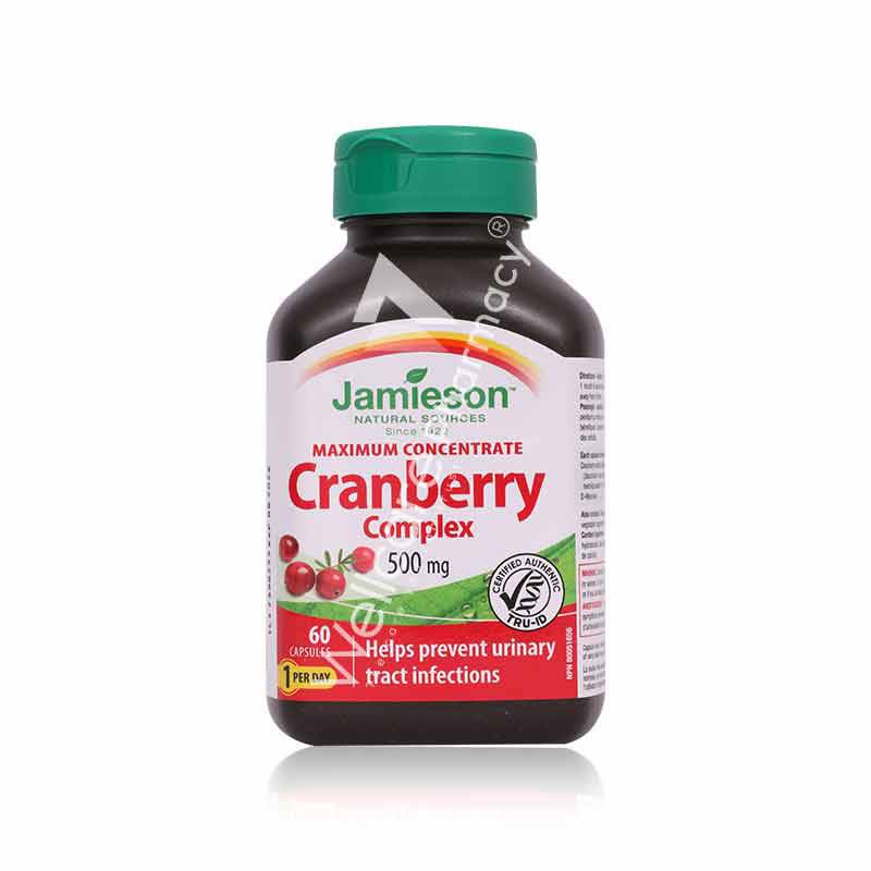 Jamieson Cranberry Complex 500Mg Capsules 60'S – Wellcare Pharmacy