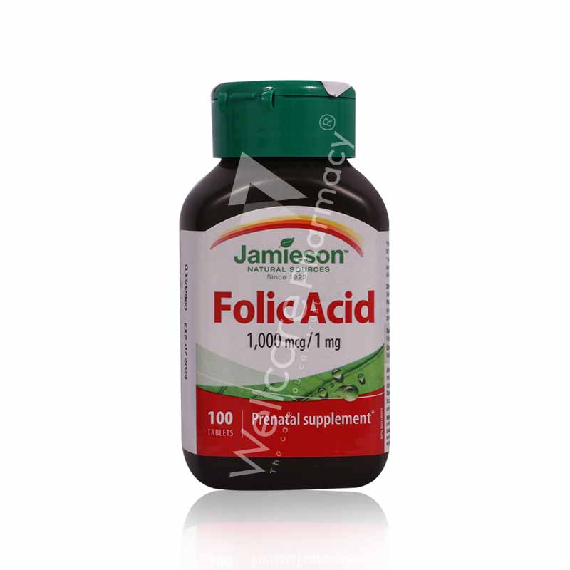 Jamieson Folic Acid Tablets 100'S – Wellcare Pharmacy