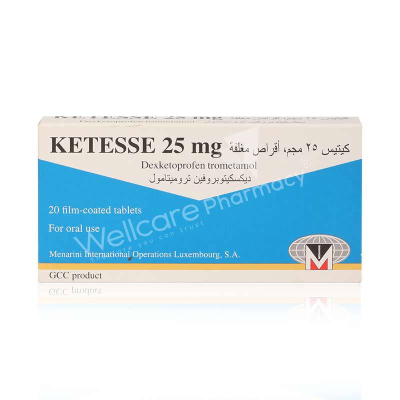 Ketesse 25Mg Tablets 20'S – Wellcare Pharmacy