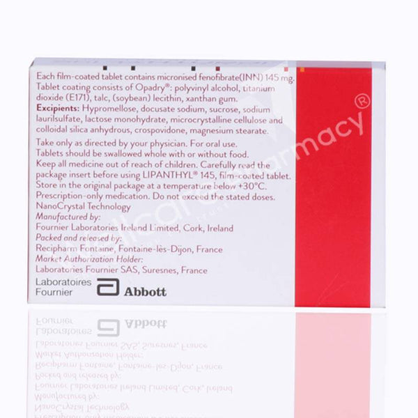 Lipanthyl 145Mg Tablets 30'S