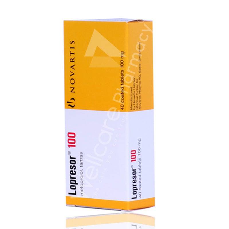 Lopresor 100Mg Tablets 40'S – Wellcare Pharmacy