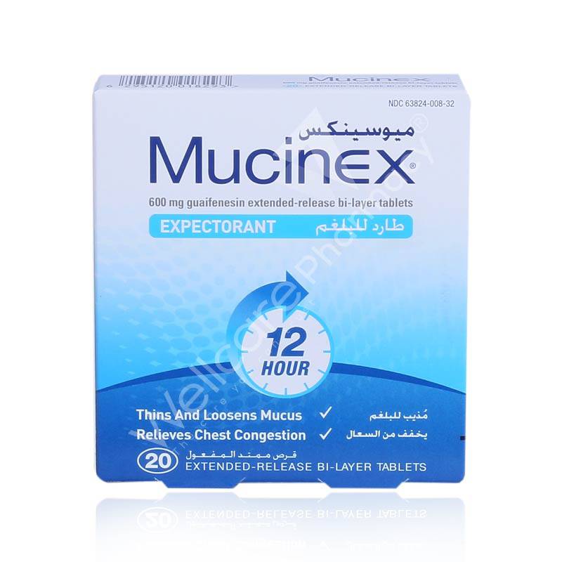 Mucinex Expectorant Tablets 20'S – Wellcare Pharmacy
