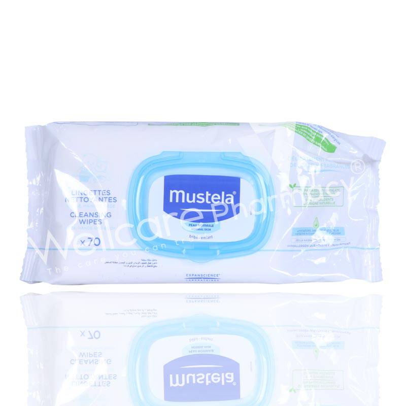 Mustela Dermo Soothing Wipes 70'S – Wellcare Pharmacy