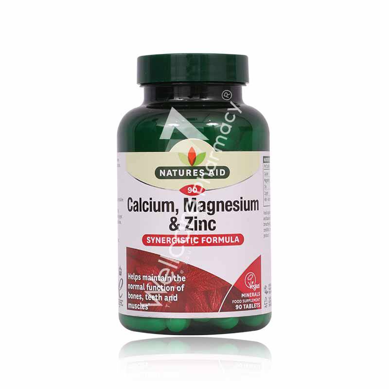 Natures Aid Calcium,Magnesium & Zinc Tablets 90'S – Wellcare Pharmacy