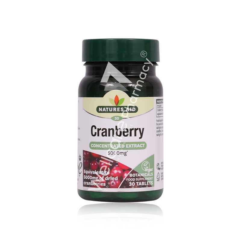 Natures Aid Cranberry 5000Mg Tablets 30'S – Wellcare Pharmacy