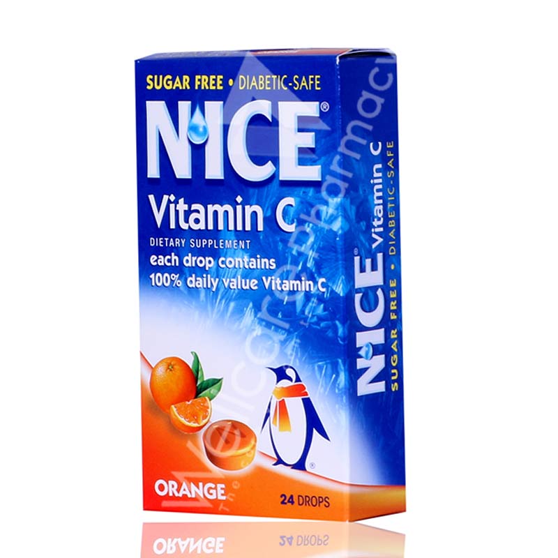 Nice Vitamin C Orange Lozenges.24'S – Wellcare Pharmacy