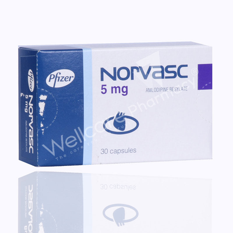 Norvasc 5Mg Capsules 30'S – Wellcare Pharmacy
