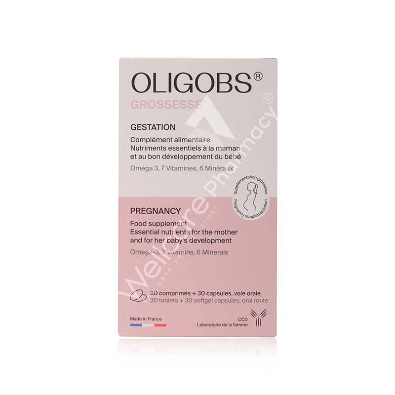 Oligobs Pregnancy Vitamins & Minerals With Omega 3 Softgel 30'S /Table ...