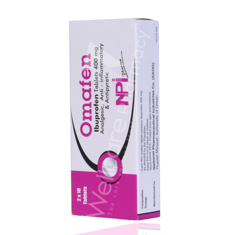 Omafen 400Mg Tablets 20'S – Wellcare Pharmacy