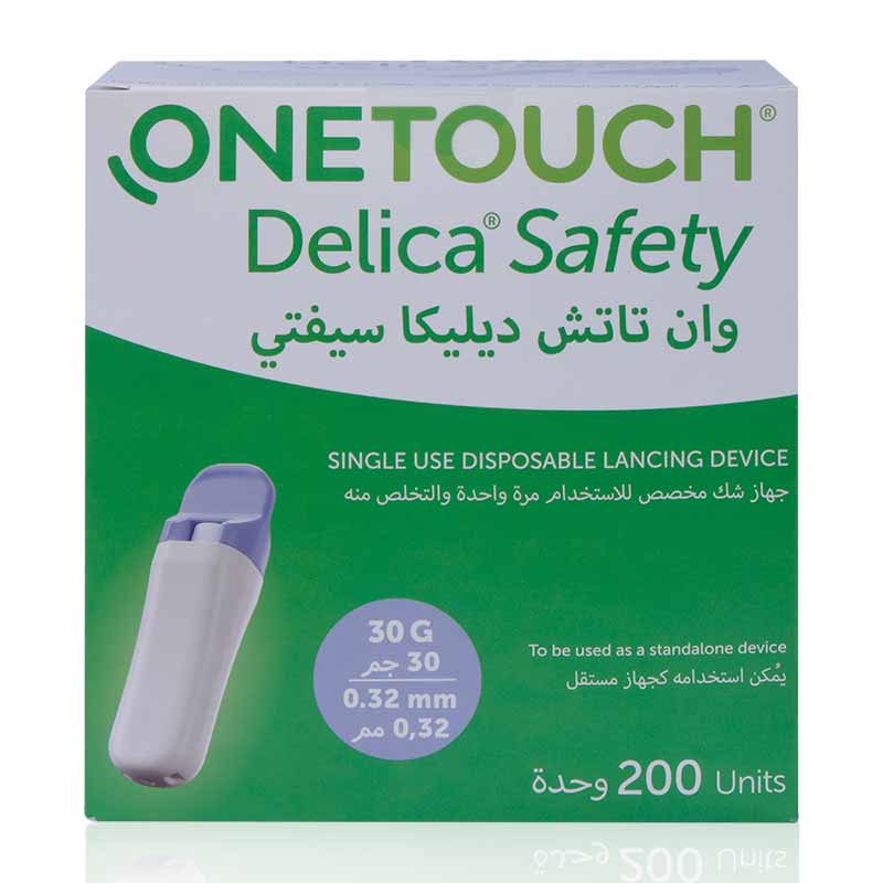 One Touch Delica Safety Lancet 200'S – Wellcare Pharmacy