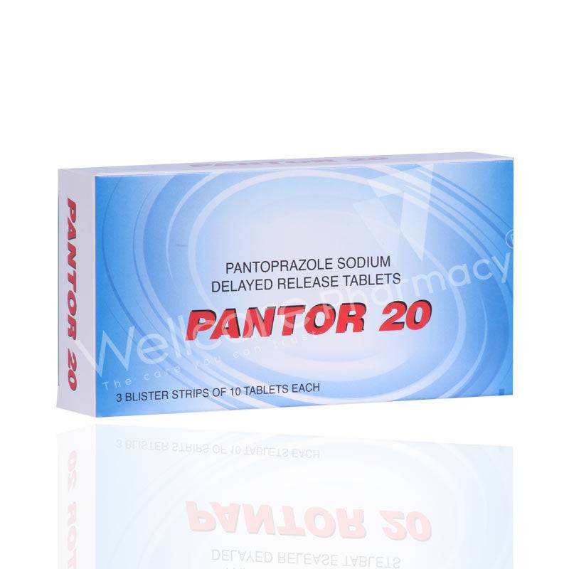 Pantor 20Mg Tablets 30'S – Wellcare Pharmacy