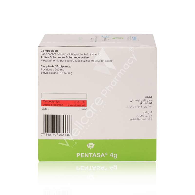 Pentasa 4G Sachets 30'S – Wellcare Pharmacy