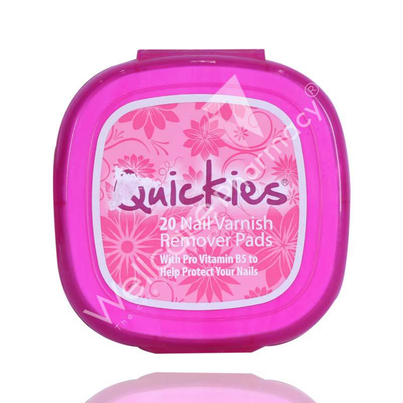 Quickes Nail Varnish Remover Pad Small 20'S 86181 – Wellcare Pharmacy