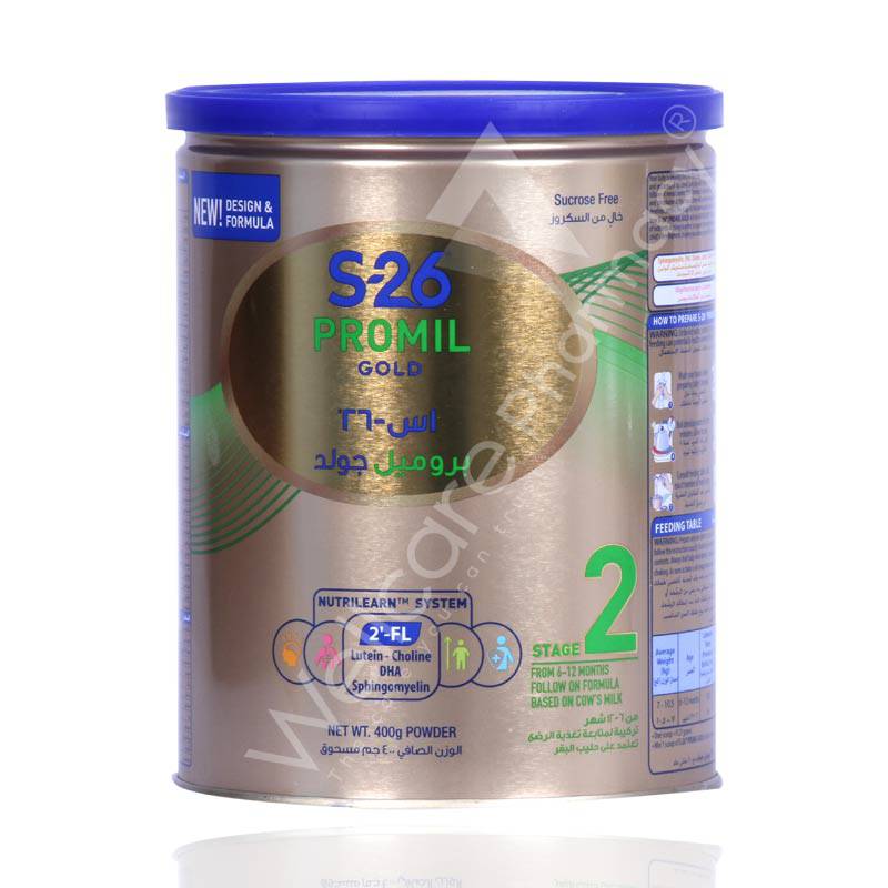 S-26 No2 Promil Gold Milk Powder 400G 6 To 12 Months – Wellcare Pharmacy