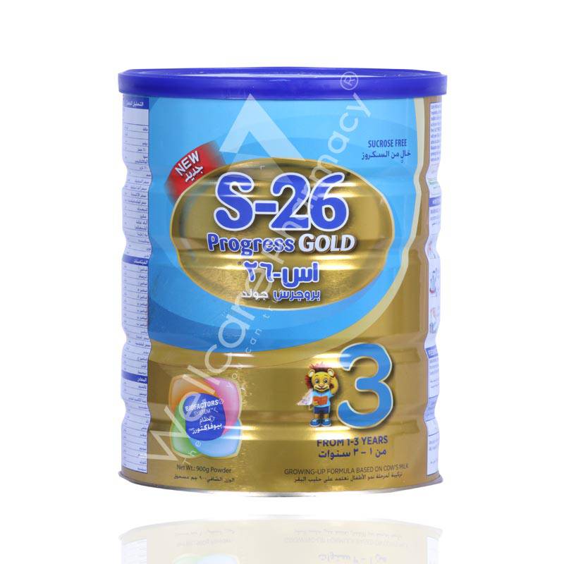 S-26 No3 Progress Gold 1To 3Y Milk Powder 900G – Wellcare Pharmacy