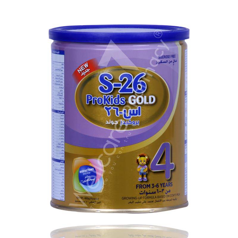 S-26 NO4 PROGRESS KID GOLD MILK POWDER 400G – Wellcare Pharmacy